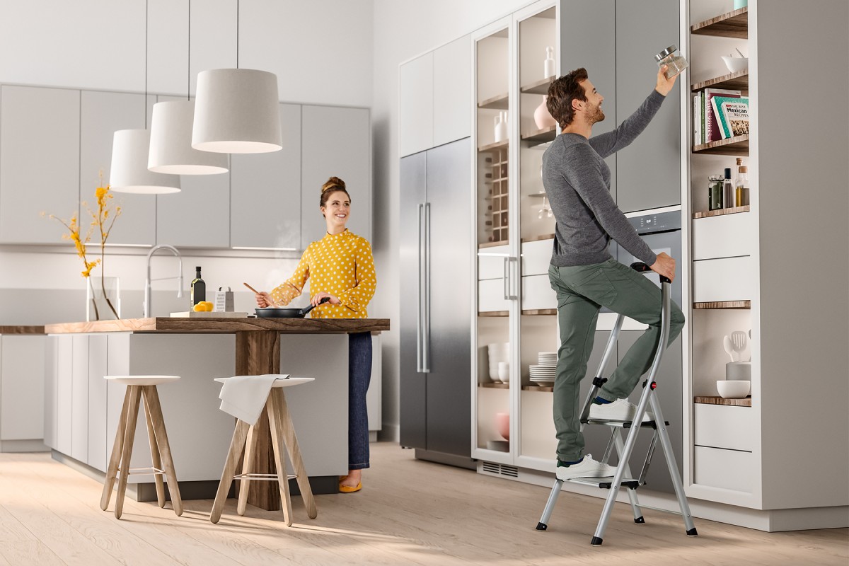 Hailo K100 TopLine 2 Tread The aluminium comfort folding step with Soft ...