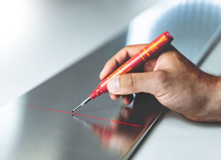 Pica INK Deep-Hole-Marker Red