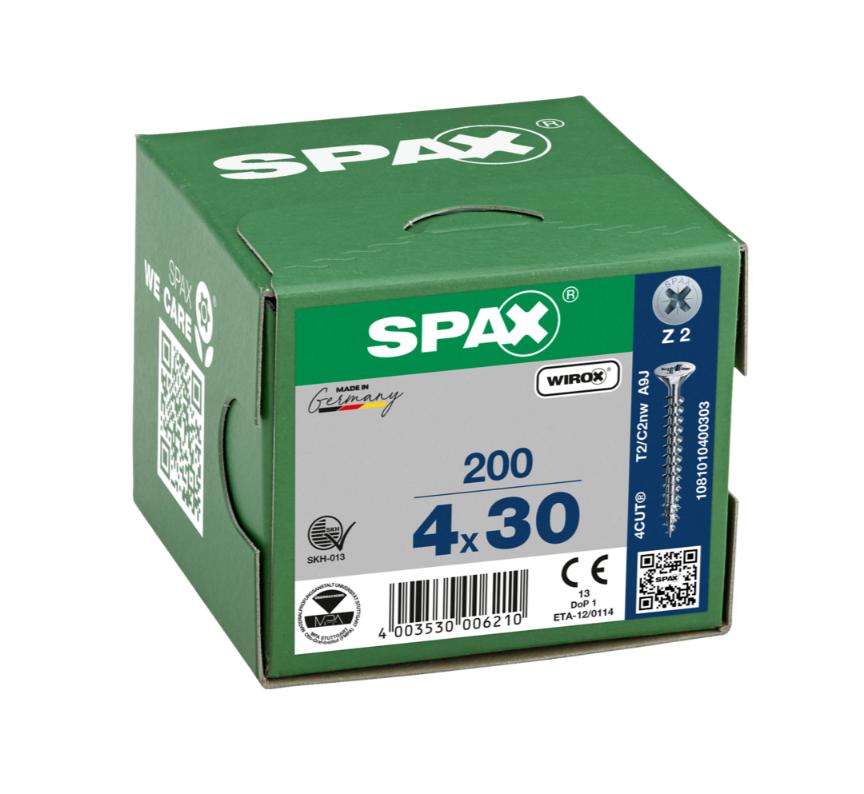 SPAX WIROX Universal Screws 4X30 (200)