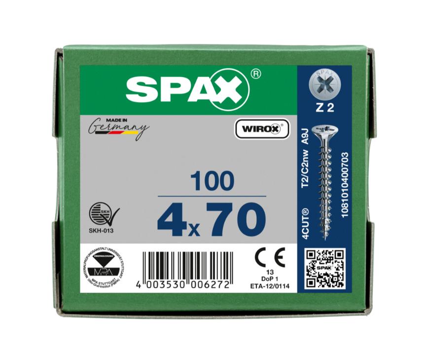 SPAX WIROX Universal Screws 4X70 (100)