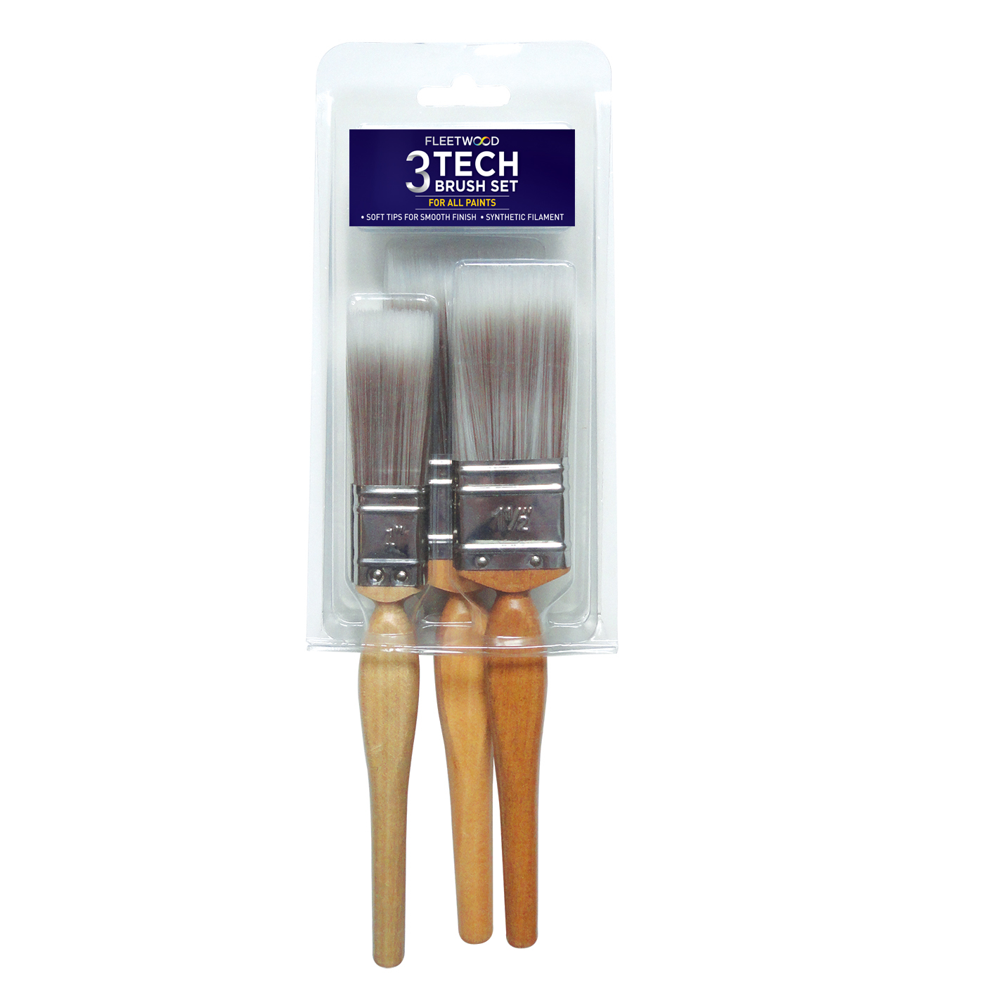 Fleetwood 3-Piece Tech Brush Set