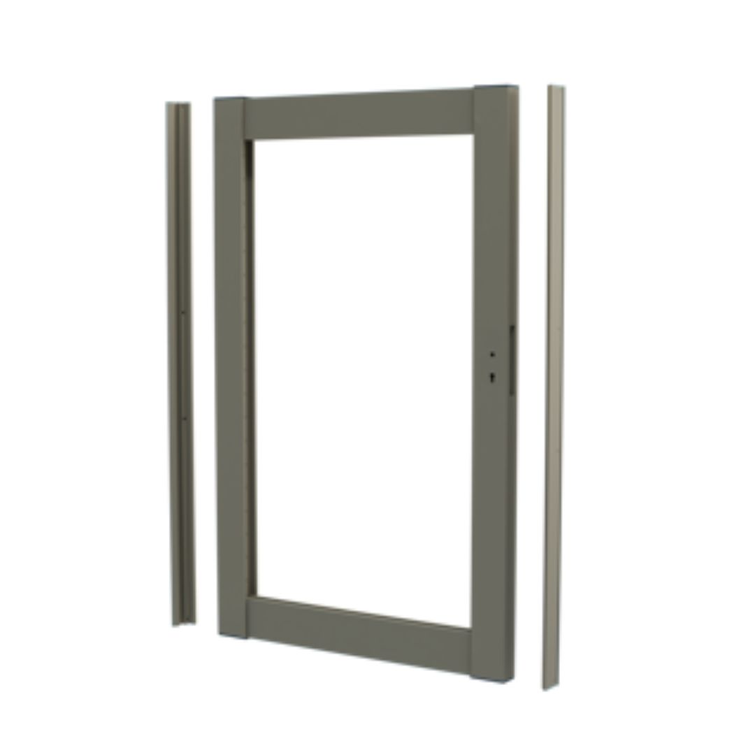 DuraPost Alu Gate Frame Olive Grey
