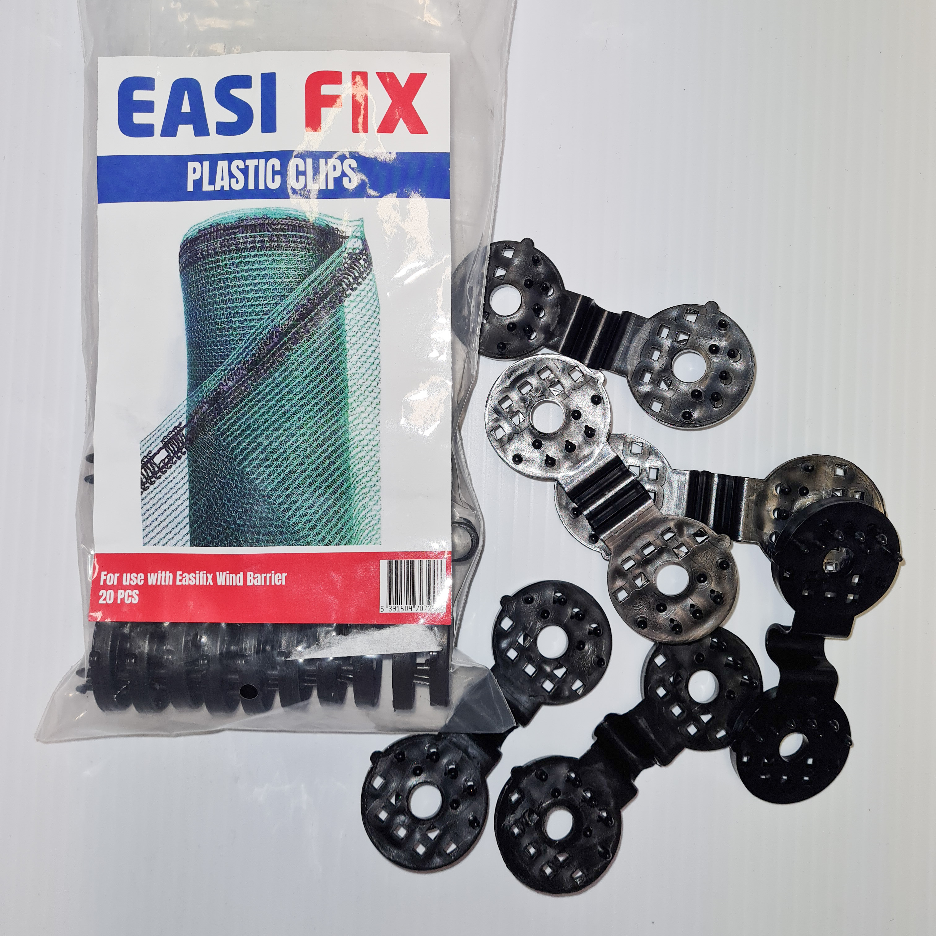 Plastic Clips for Wind Barrier Netting (20pcs)