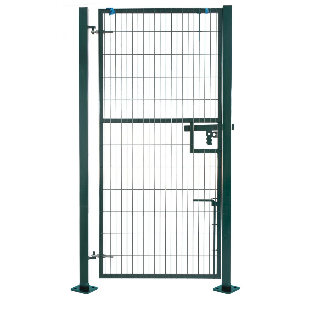Mesh Panel Gate 2.4M x 1.2M Green with Base Plate