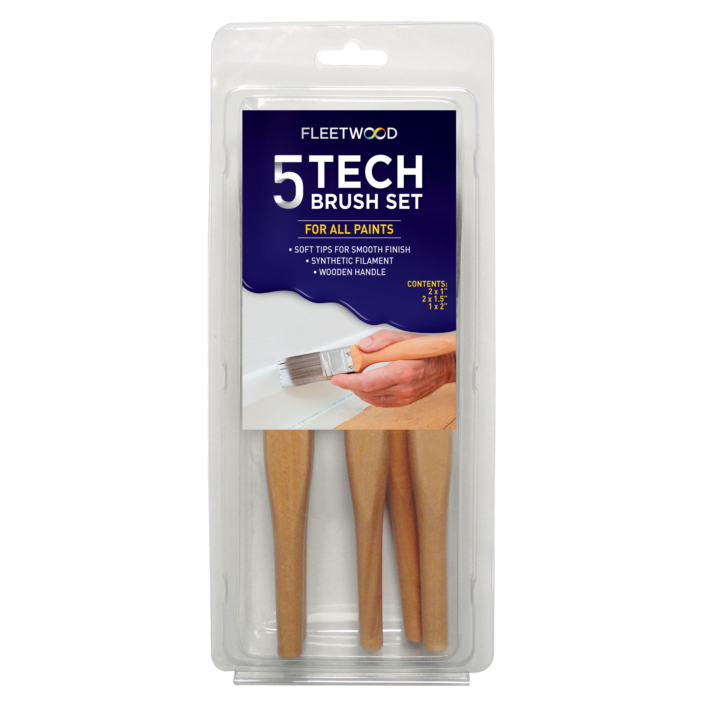 Fleetwood 5-Piece Tech Brush Set