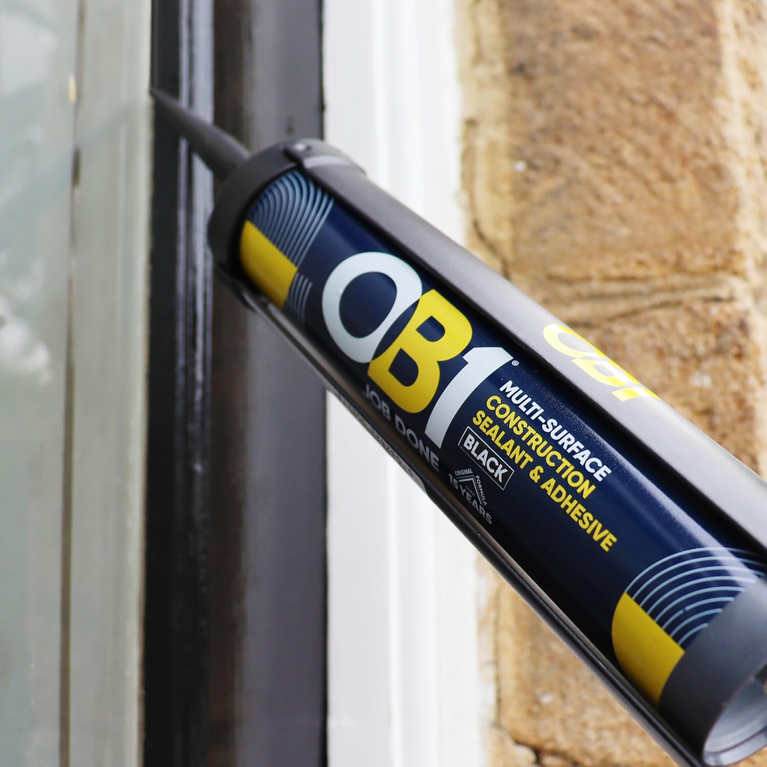 OB1 Multi-Surface Sealant & Adhesive - Black 290ml