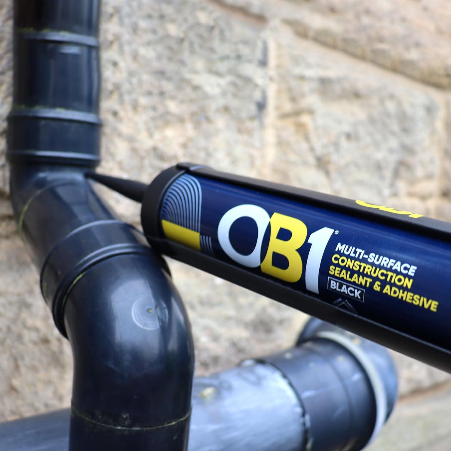 OB1 Multi-Surface Sealant & Adhesive - Black 290ml