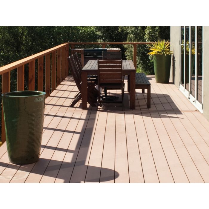 Square Hole Composite Decking 3.6M Brown