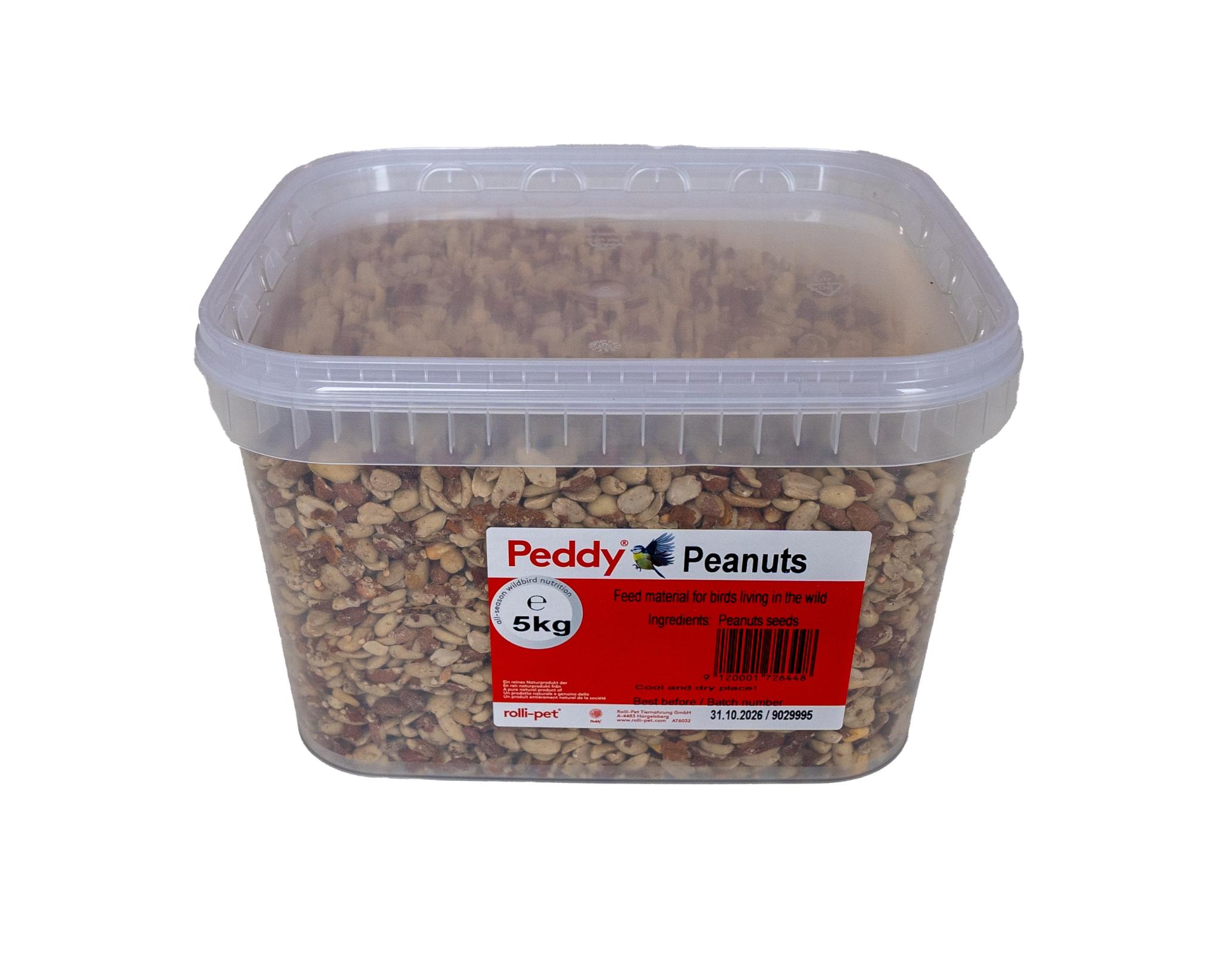 Peddy Peanuts 5KG Tub - Ideal for Garden Birds