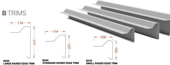 Cromar Pro GRP B230 Small Raised Edge Trim 3M Trim for Liquid Roofing ...