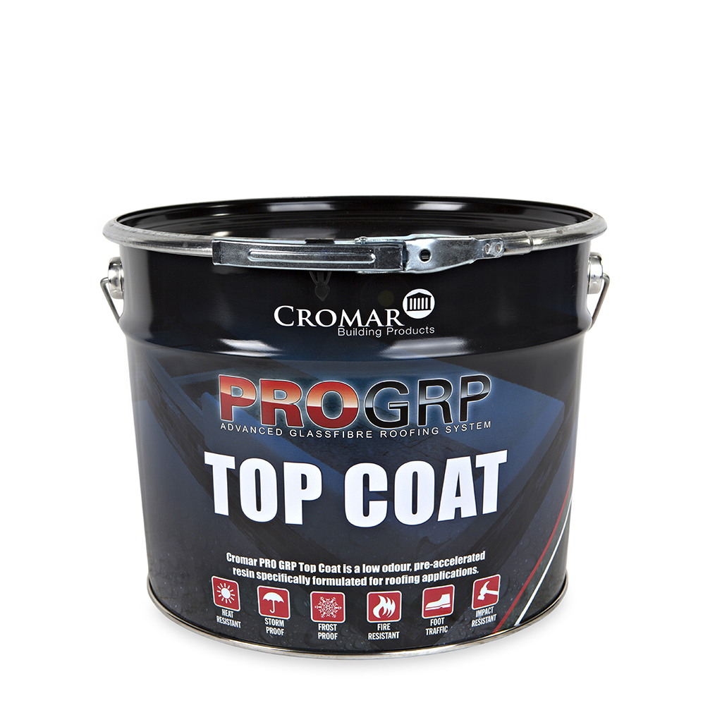 Cromar Pro GRP Top Coat 10KG Top Coat for Liquid Roofing Systems