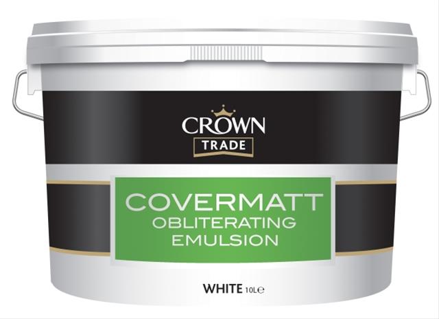 Crown CoverMatt 10L White Interior Paint