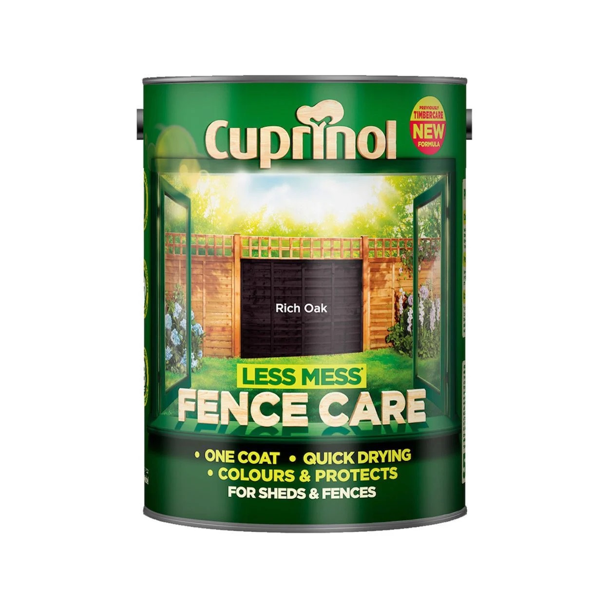 Cuprinol Less Mess Fence Care 5L Rich Oak