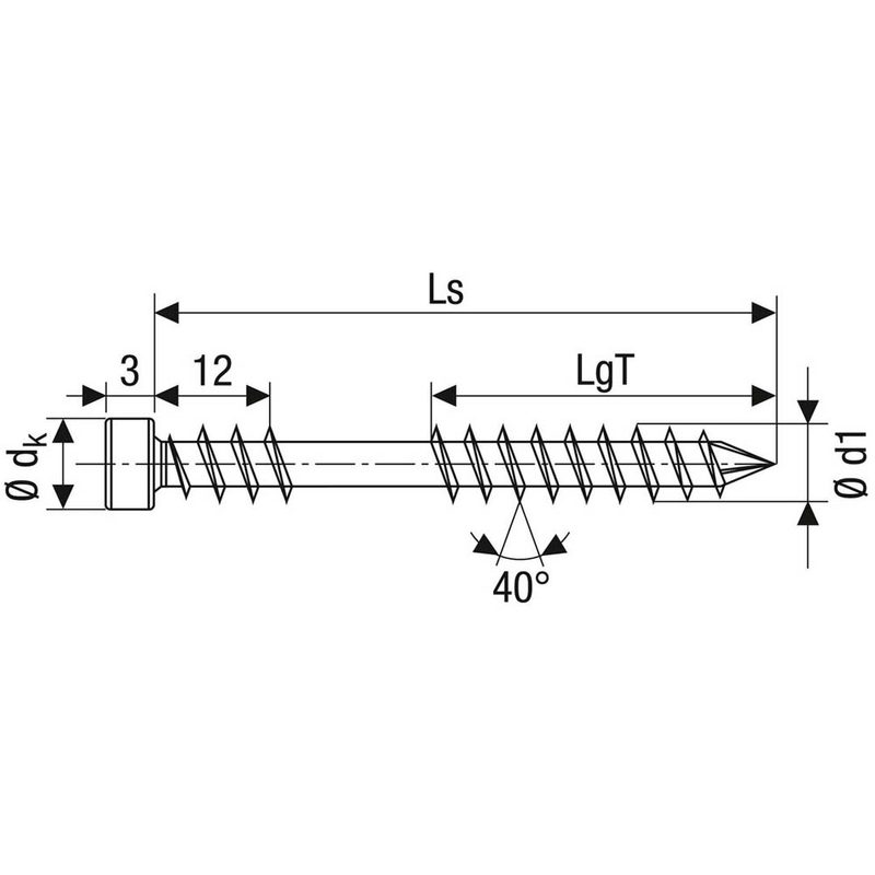 SPAX Stainless Steel Decking 5X80 (100)