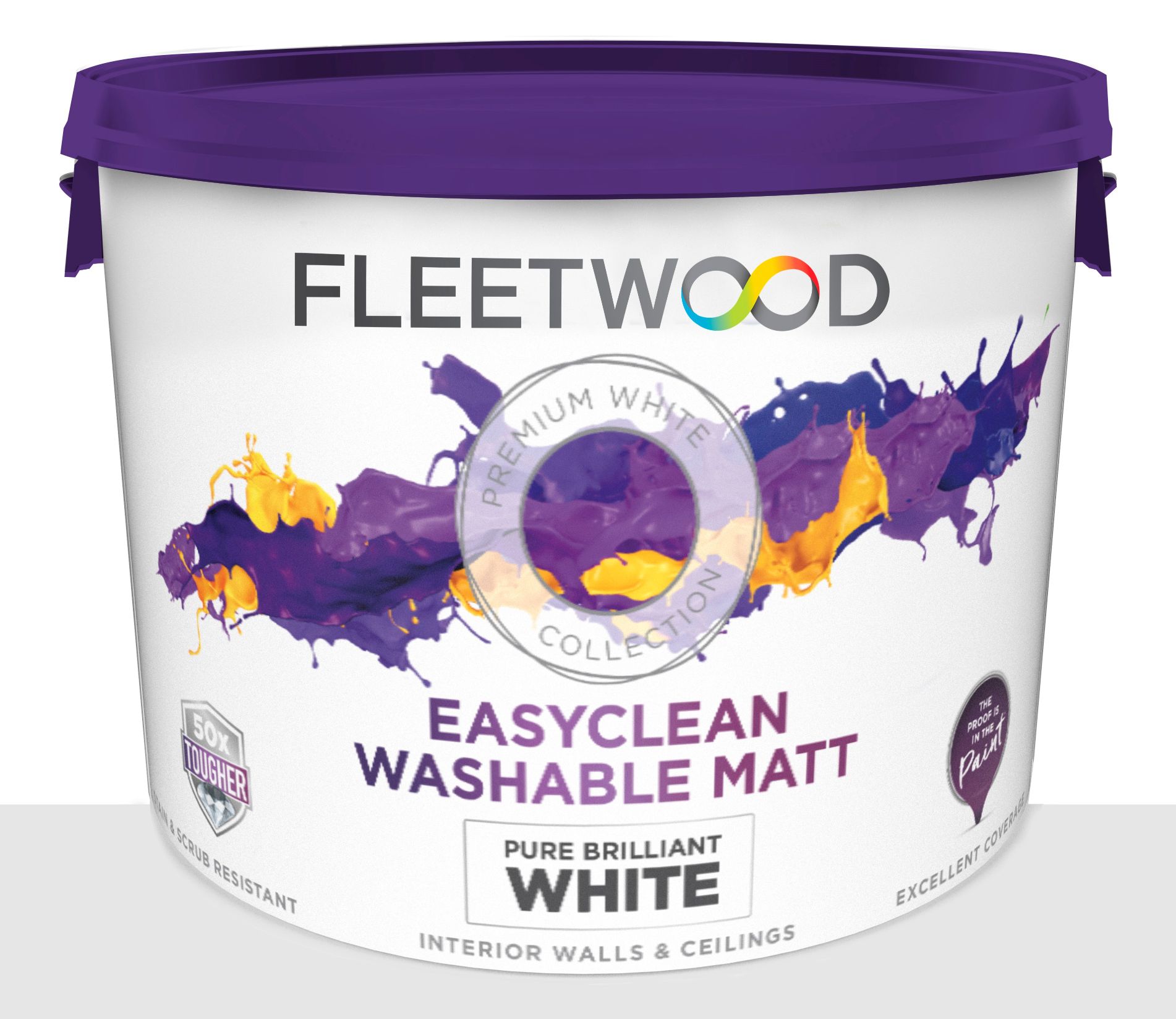 Fleetwood EasyClean Matt 10L Brilliant White Interior Paint
