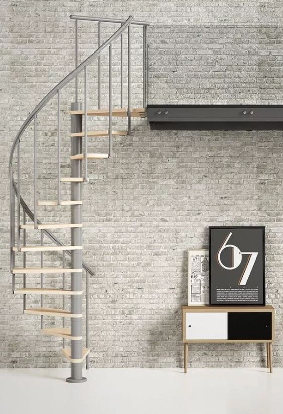Spiral Staircase Grey Dolle Calgary