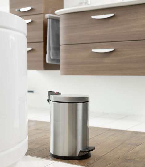 Hailo T2 4L Pedal Bin (Stainless Steel)