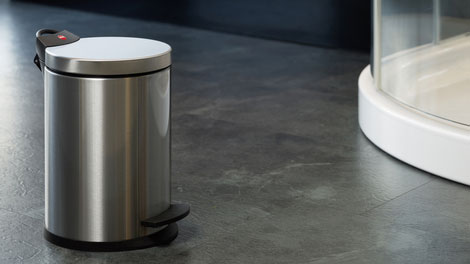 Hailo T2 4L Pedal Bin (Stainless Steel)