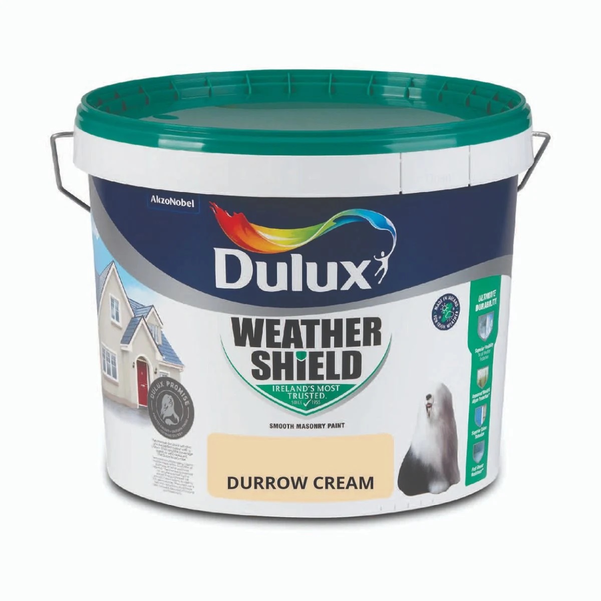 Dulux Weathershield 10L Durrow Cream Exterior Paint