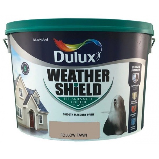 Dulux Weathershield 10L Fallow Fawn Exterior Paint