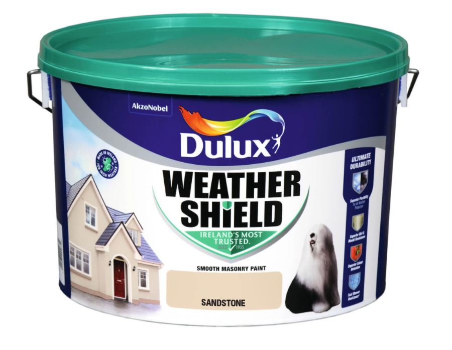 Dulux Weathershield 10L Sandstone Exterior Paint